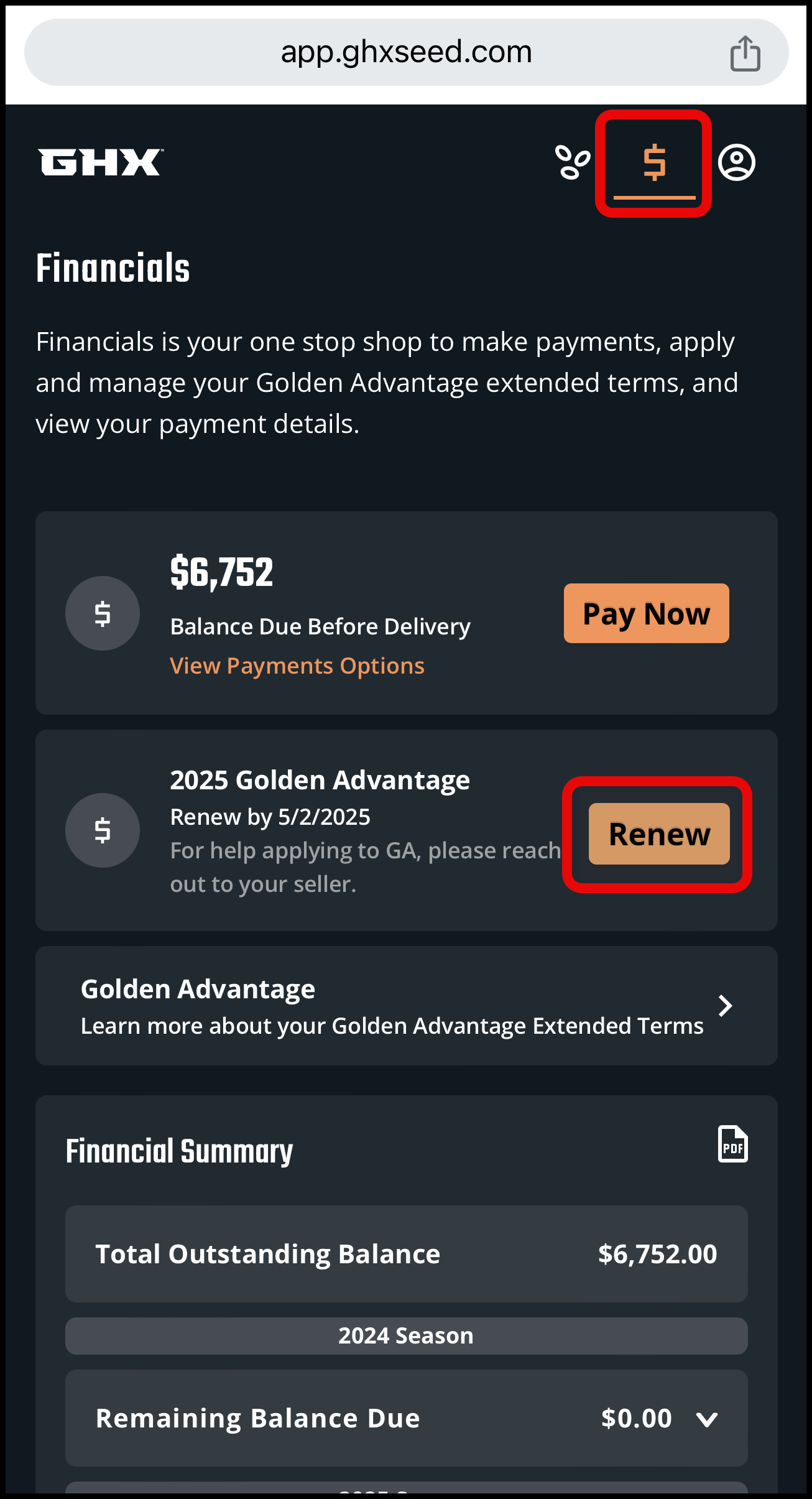 How to Apply for Golden Advantage – GHX
