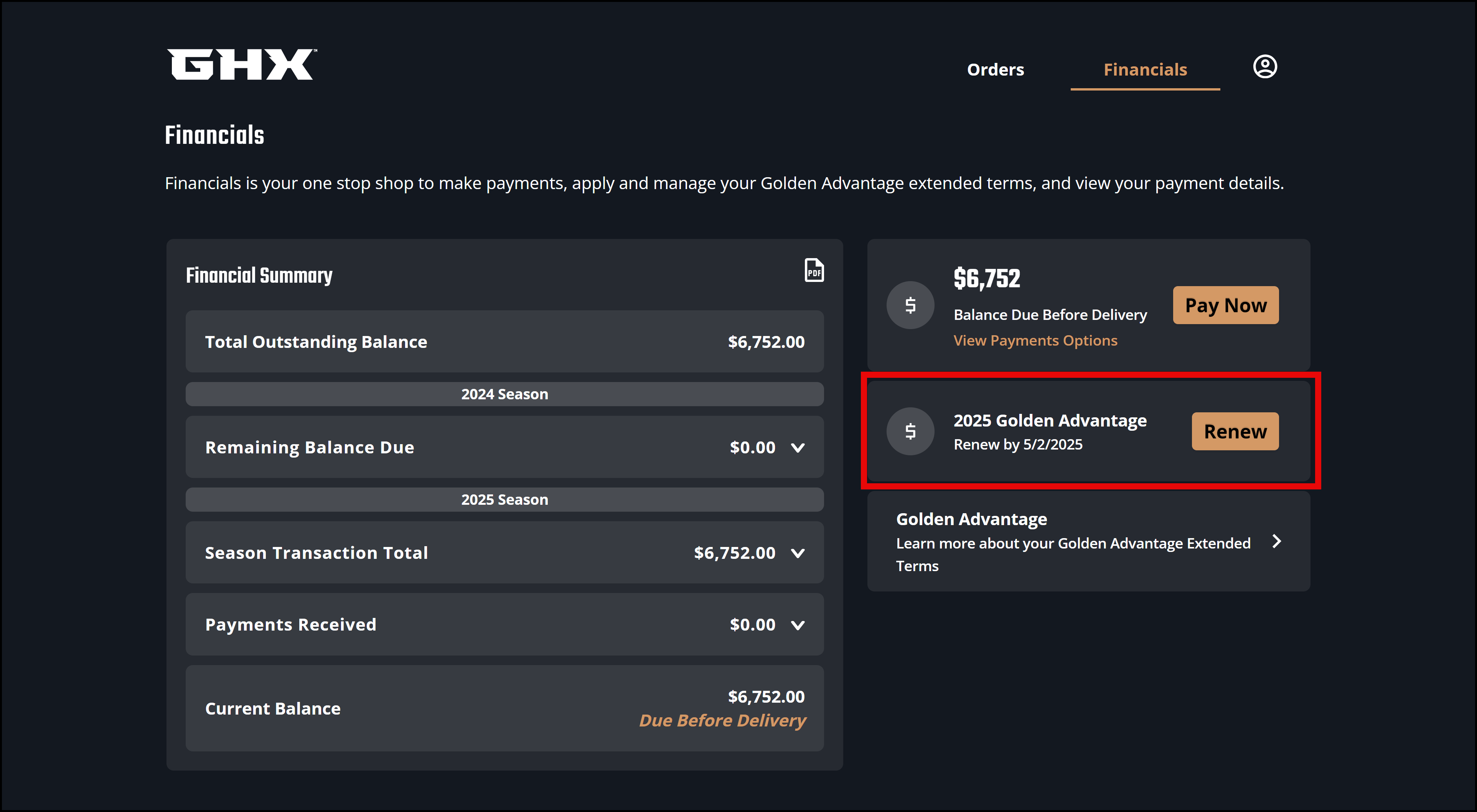 How to Apply for Golden Advantage – GHX